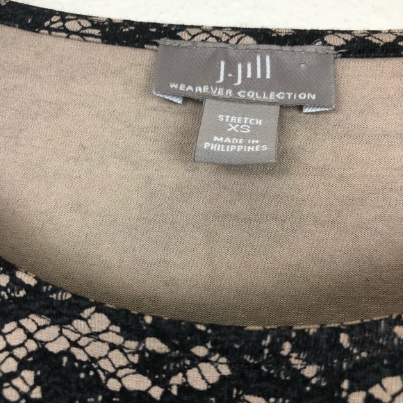 J. Jill | Dresses | J Jill Xs Lace Print Stretch Sleeveless Dress ...